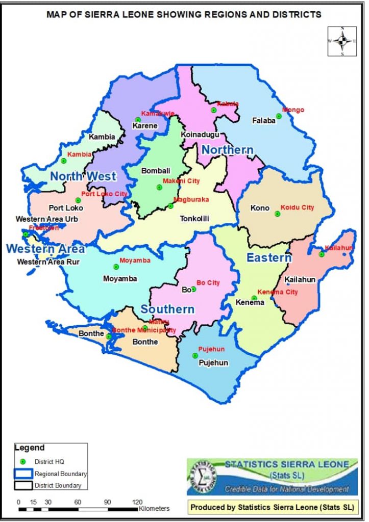 Current Map Of Sierra Leone - Sierra Leone News, Politics, People ...