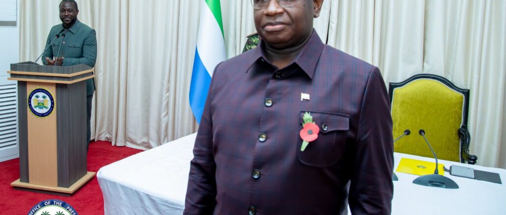 President Bio launches Poppy Week 2025 in Sierra Leone with red poppy ...